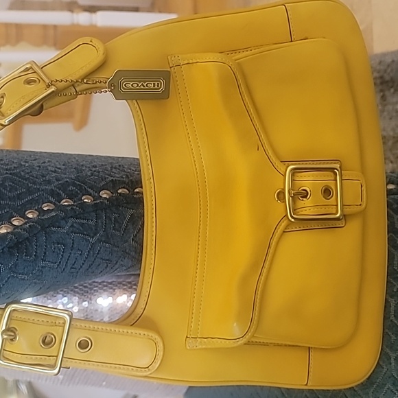 Coach | Bags | Yellow Vintage Coach Legacy Saddlebag | Poshmark